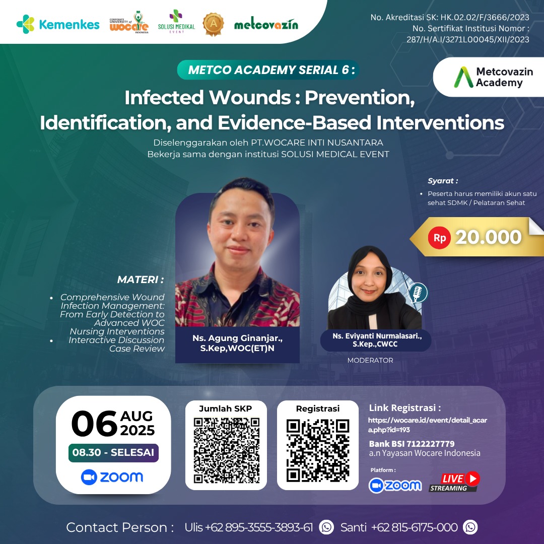 METCO ACADEMY SERIAL 6: INFECTED WOUNDS: PREVENTION, IDENTIFICATION, AND EVIDENCE-BASED ...