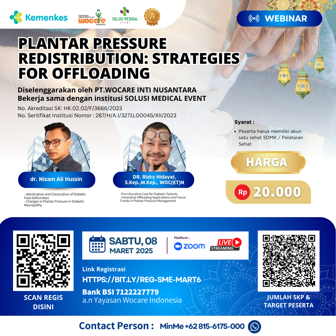WEBINAR PLANTAR PRESSURE REDISTRIBUTION: STRATEGIES FOR OFFLOADING