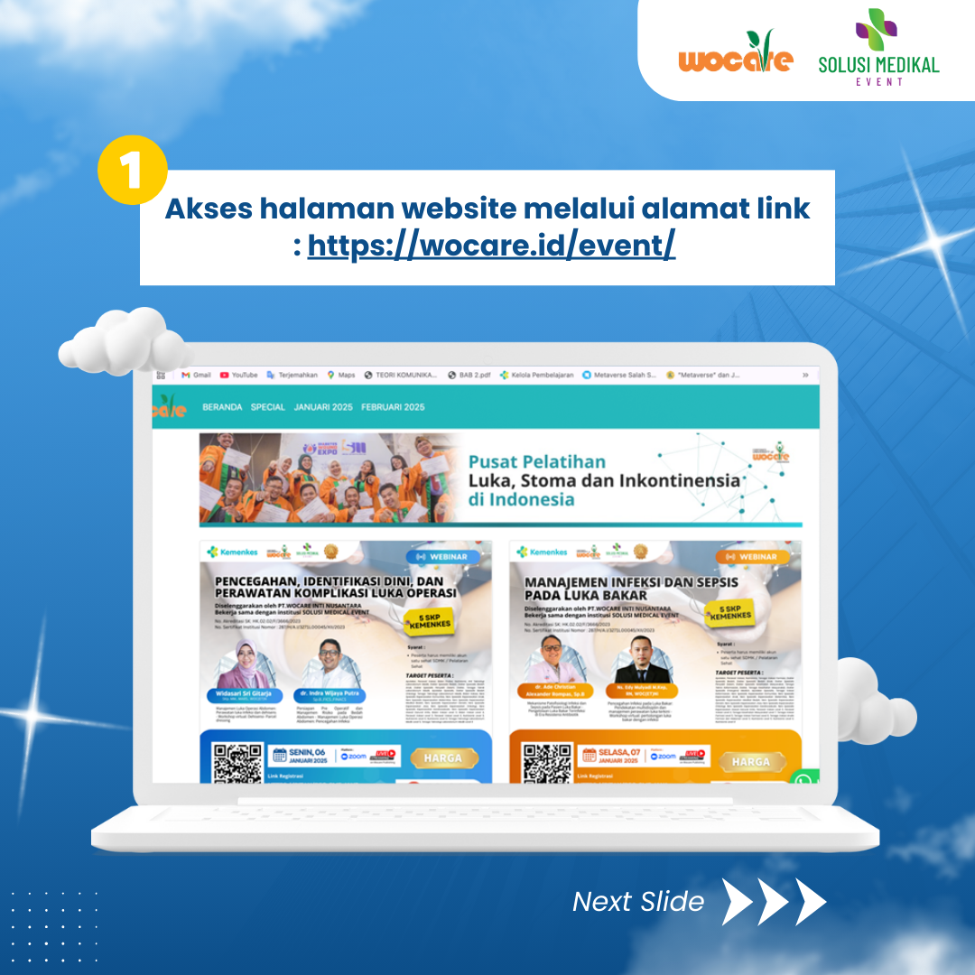 Wocare | ALUR REGISTRASI WEBINAR SOLUSI MEDIKAL EVENT